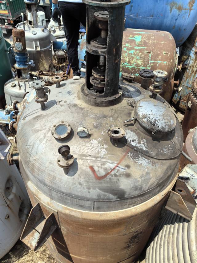 5立方不锈钢反应釜,外加套内盘管反应釜,304材质